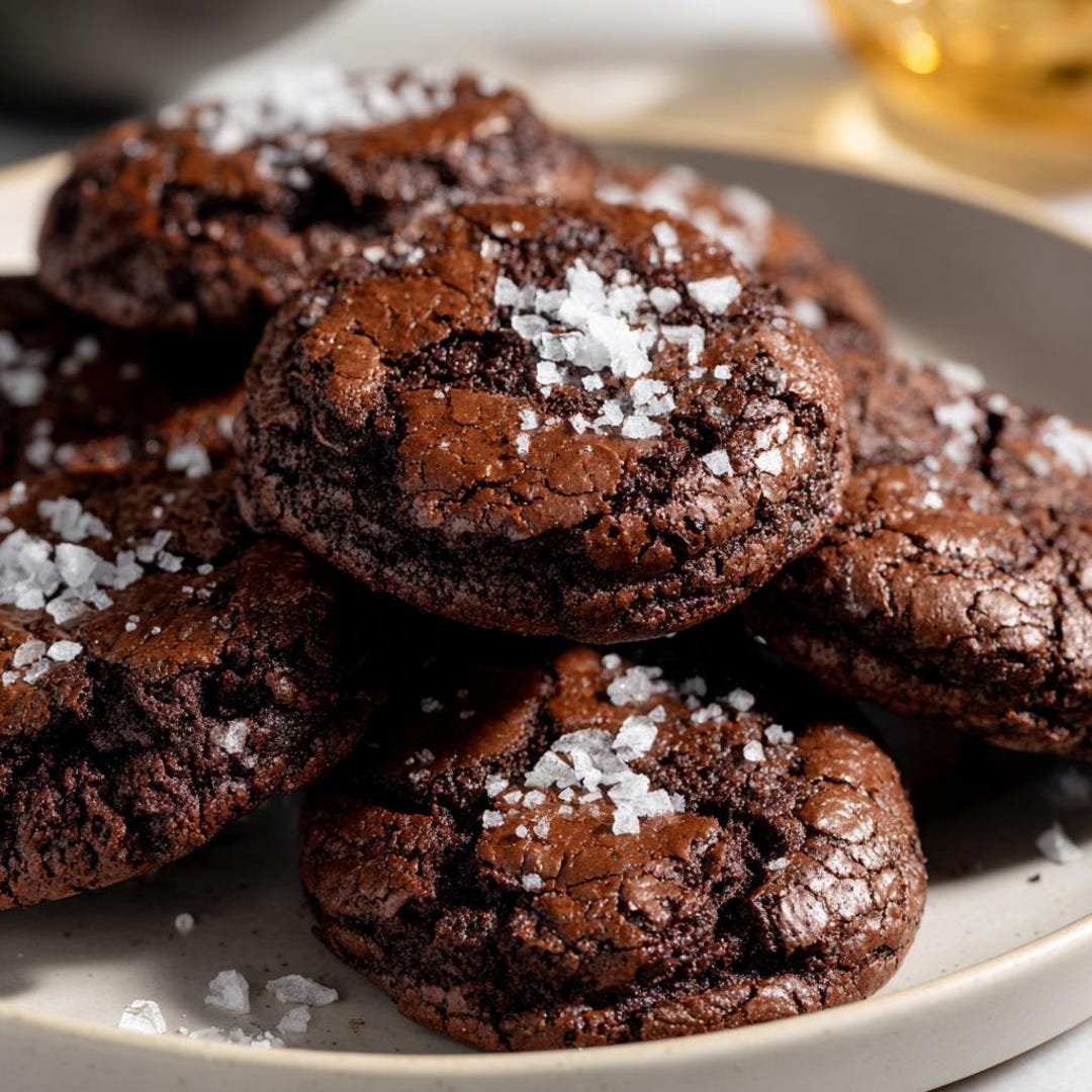 Salted Chocolate Brownie Cookies Recipe | Easy Dessert (digital ...