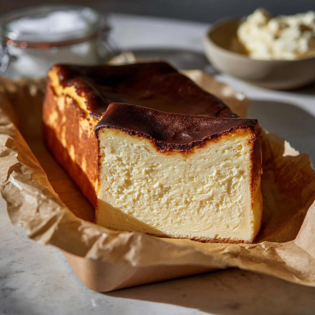 BEST RECIPE for Loaf Pan Basque Cheesecake | Burnt-top Crustless ...