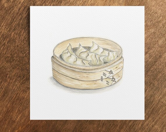 Dumpling Greeting Card Dim Sum Card Dumpling Thank You - Etsy