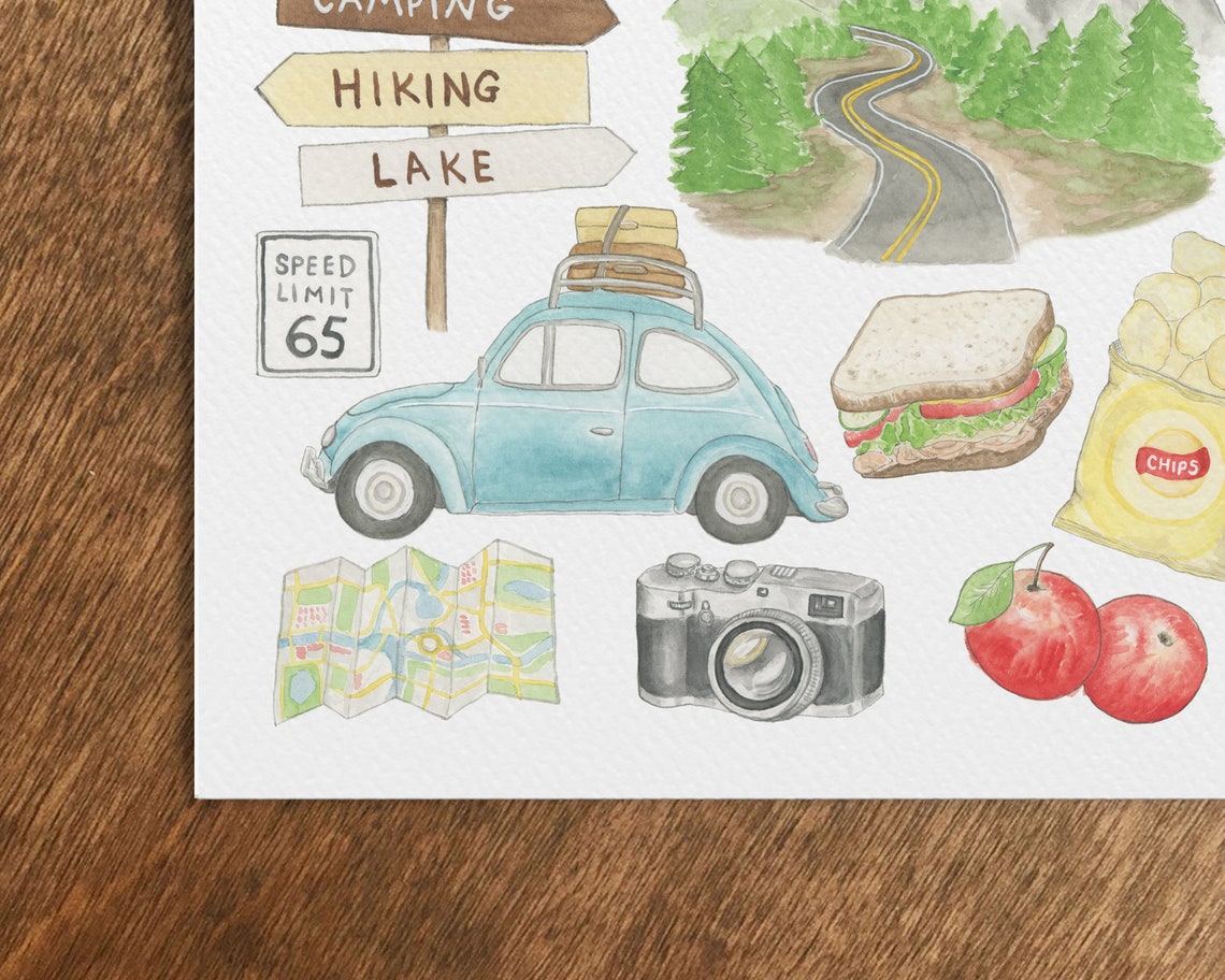 Road Trip Birthday Card Roadtrip Birthday Road Trip | Etsy