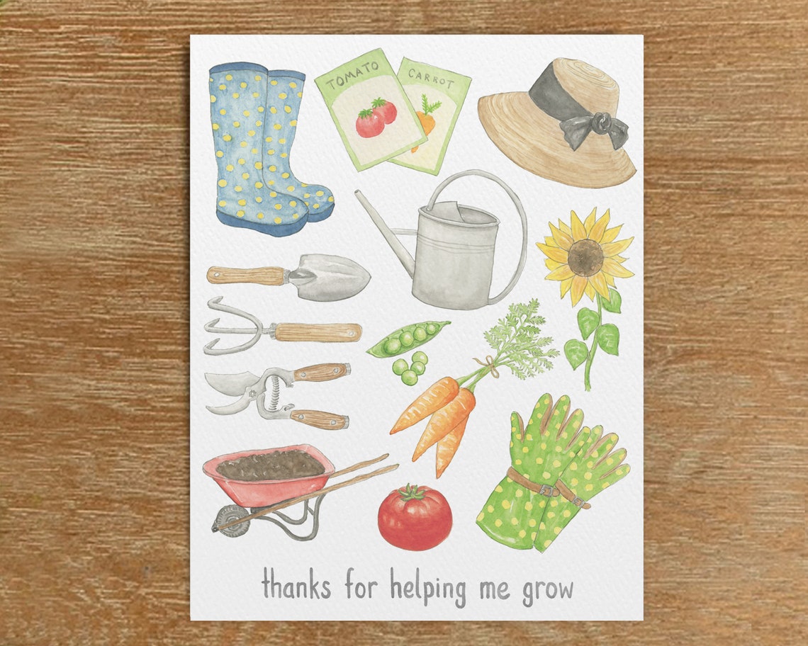 Gardening Mother's Day Card, Mother's Day Gardening, Gardening Thank ...