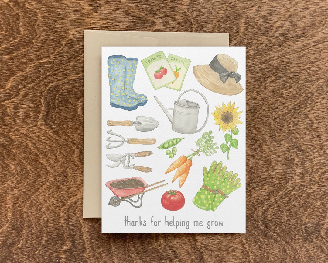 Gardening Mother's Day Card, Mother's Day Gardening, Gardening Thank ...