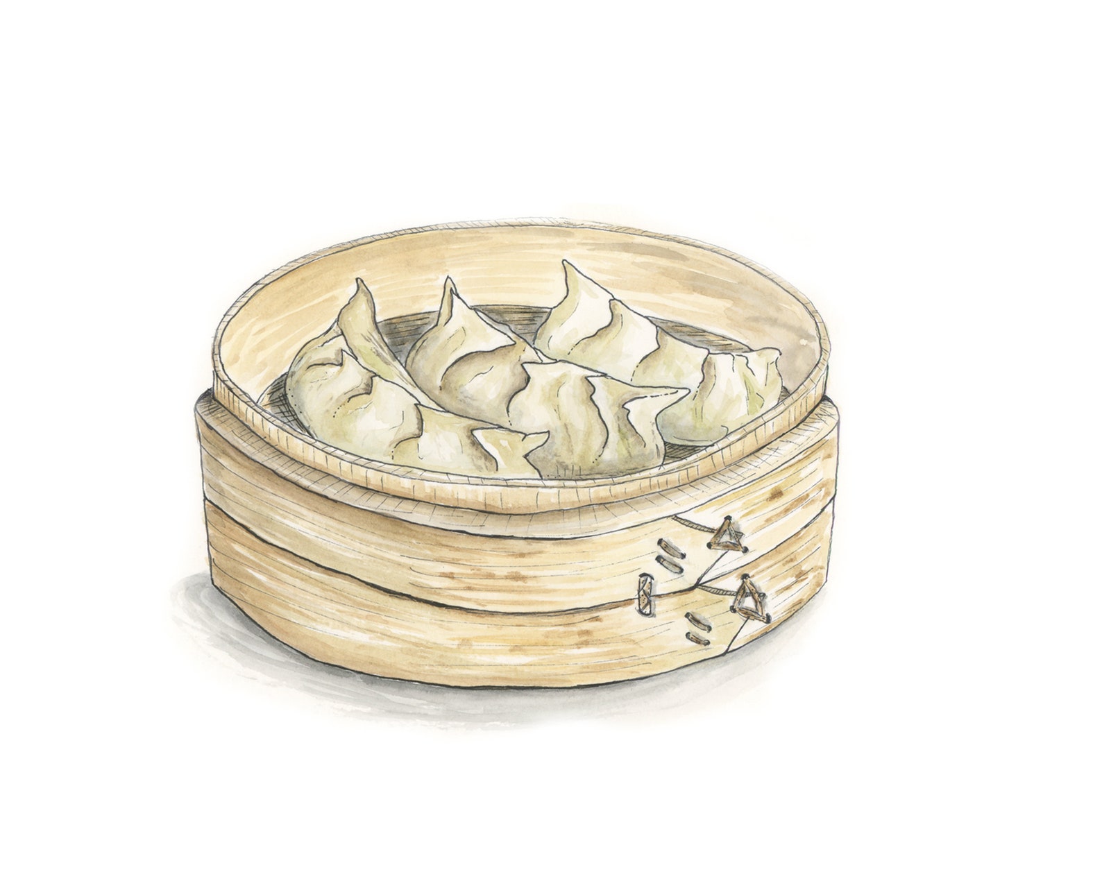 Dumpling Greeting Card Dim Sum Card Dumpling Thank You - Etsy