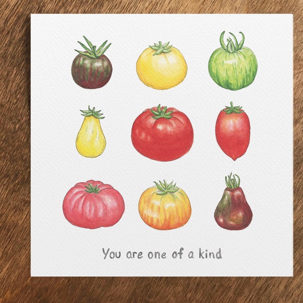 Tomatoes Birthday Card - Etsy
