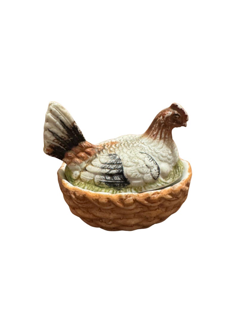 Antique Miniature Nesting Hen - Etsy