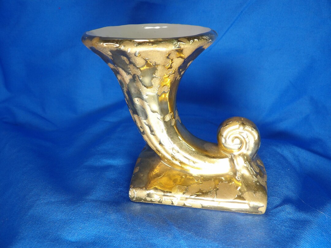 Stangl Weeping Gold Cornucopia 24K Gold - Etsy