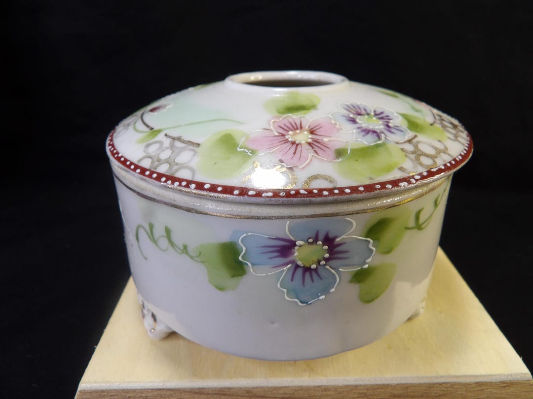 Hand Painted Victorian Hair Receiver Porcelain - Etsy