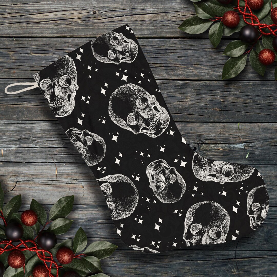 Mystical Gothic Skull Christmas Stocking | Gifts for Goths, Gothmas ...