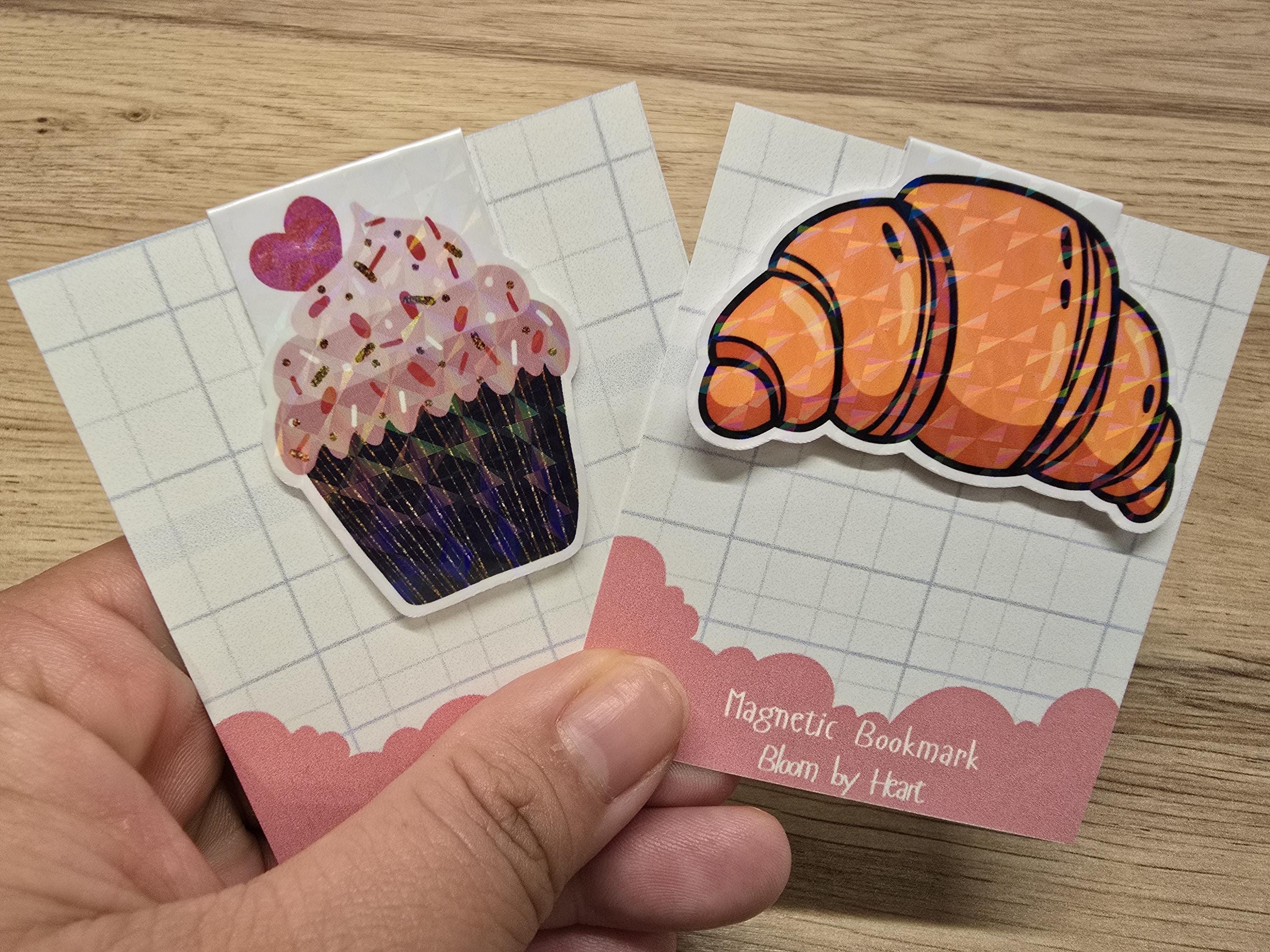 Cozy Café Magnetic Bookmarks Set – 5 Coffee & Sweet Treat Reading ...