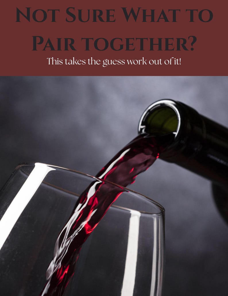 The Flavor Matchmaker | Fun Food Pairing Guide Ebook | Instant Download ...