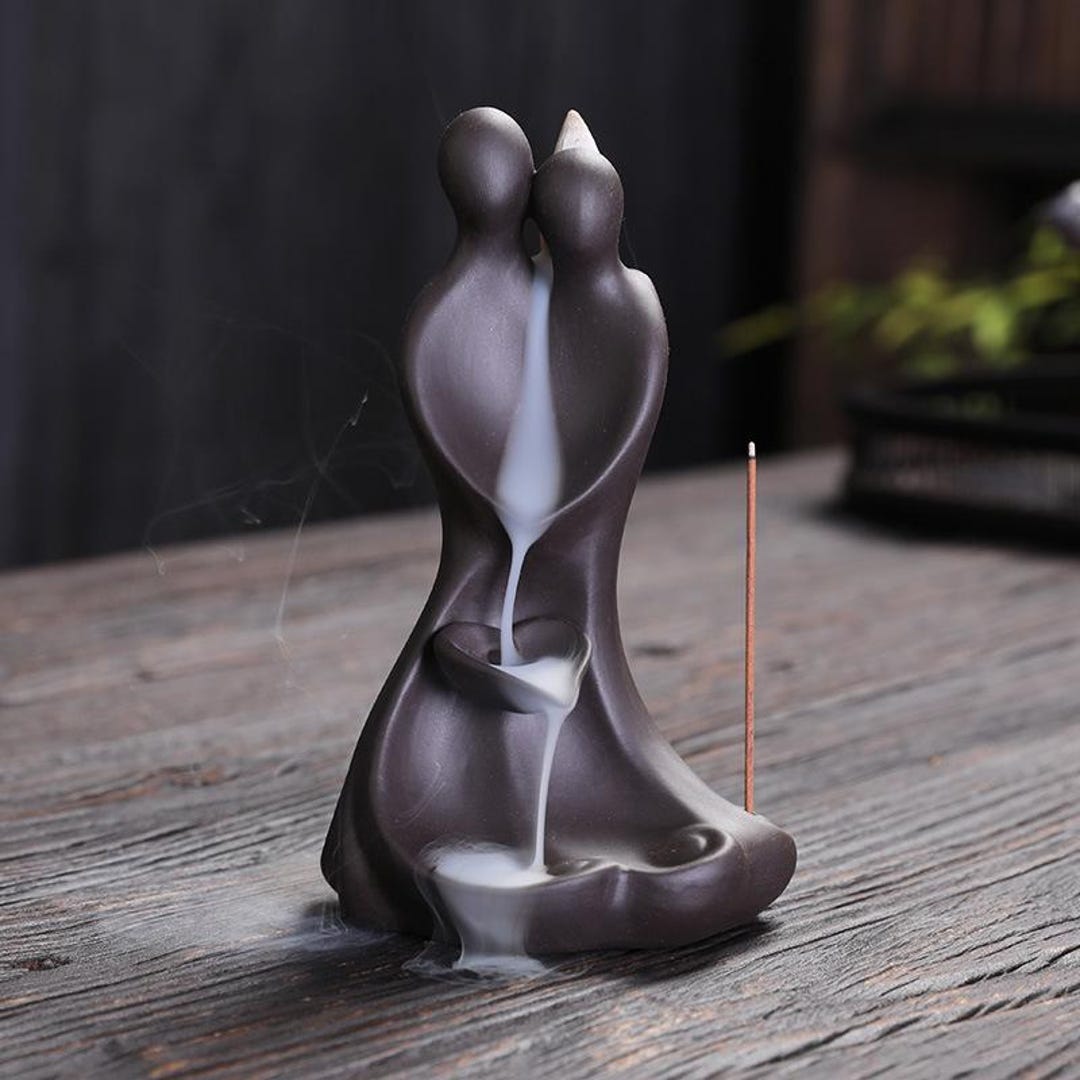 Tantra Couple Backflow Incense Burner: Sacred Love Ritual Decor - Etsy