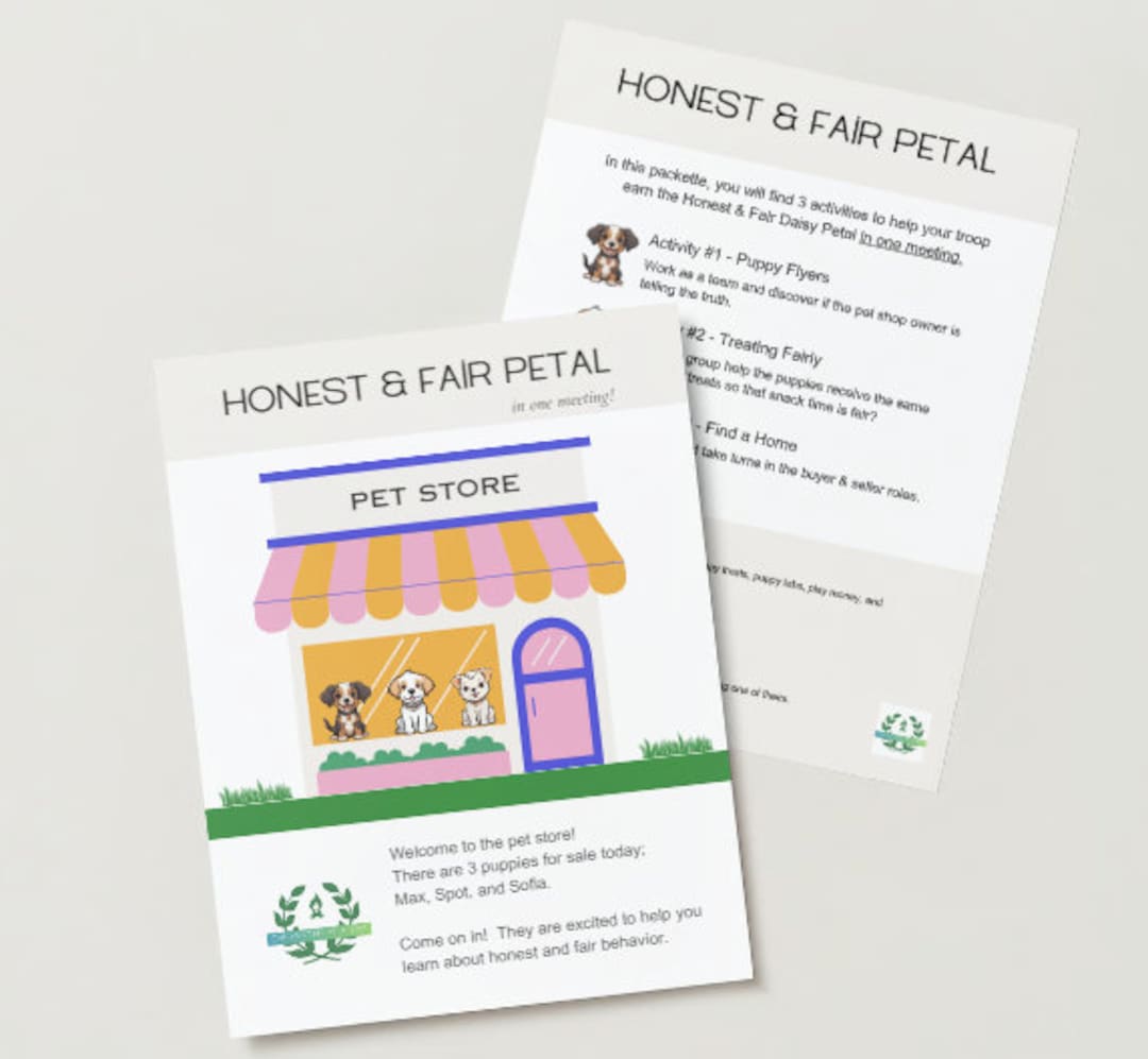 Honest & Fair Petal Plan for Daisies - Etsy