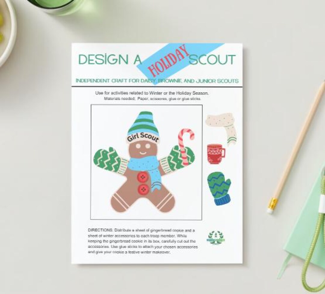 Design a Scout - Holiday - Paper Doll Craft for Daisy, Brownie, and ...