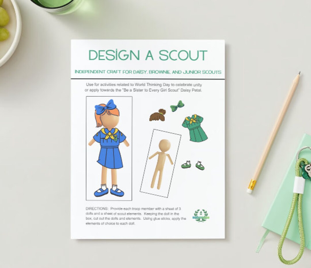 Design a Scout - Paper Doll Craft for Daisy, Brownie, and Junior Girl ...