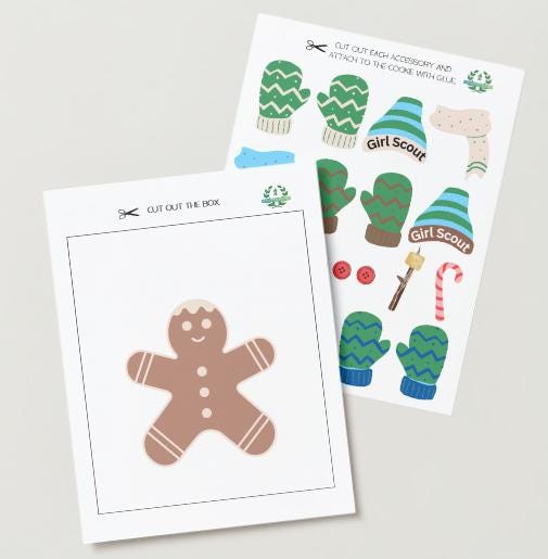 Design a Scout - Holiday - Paper Doll Craft for Daisy, Brownie, and ...