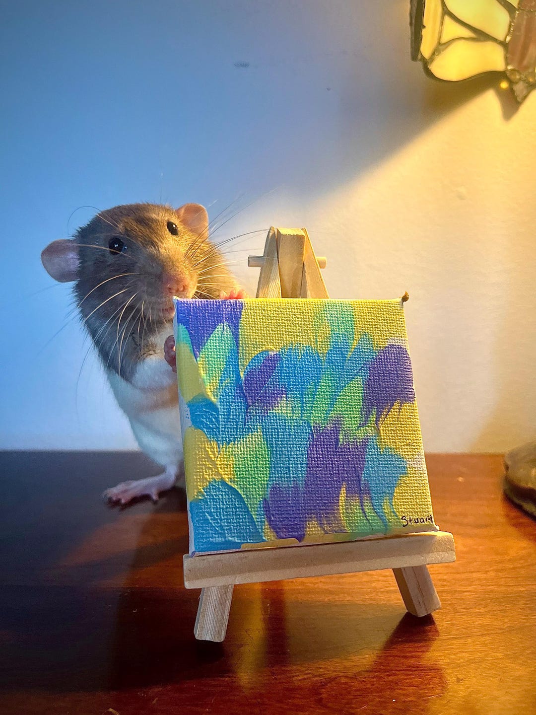 Rat Painting *personalised* - Etsy UK