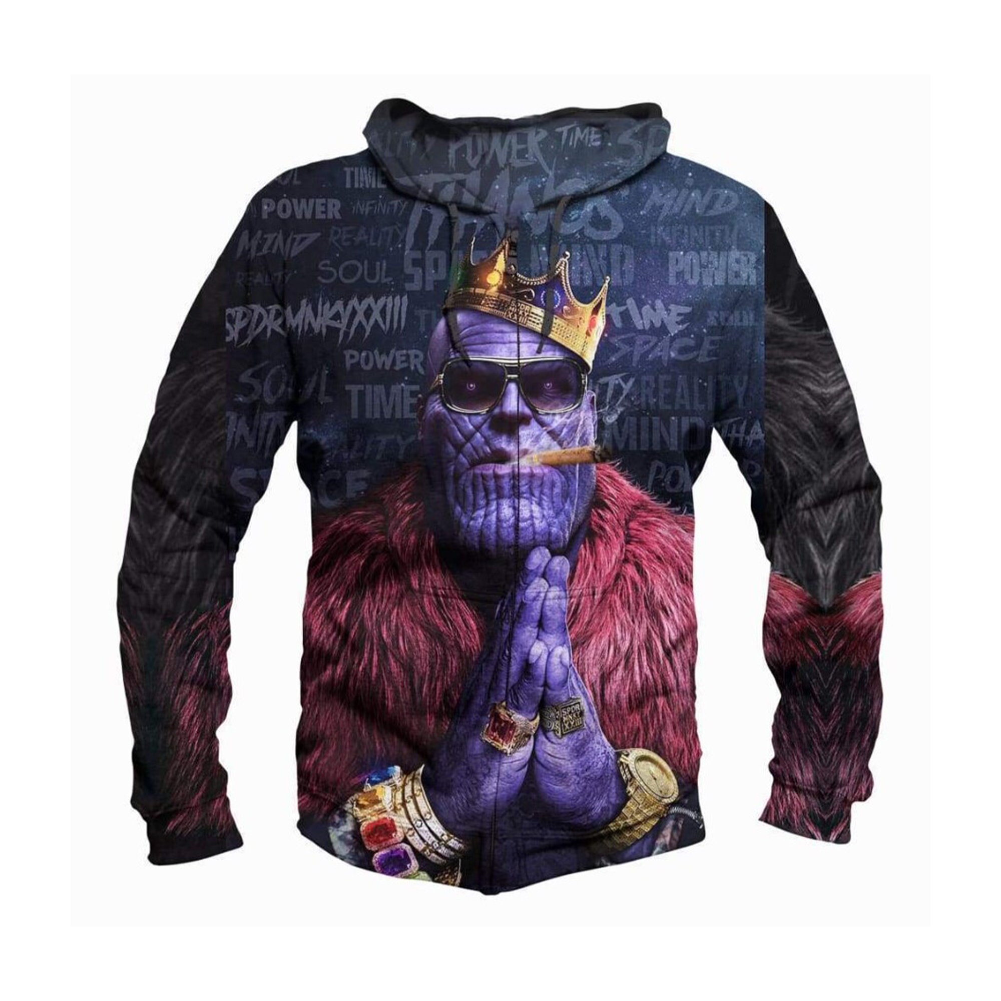 The Avengers Infinity War Thanos Hoodies, Pullover Smoking Black Hoodie ...