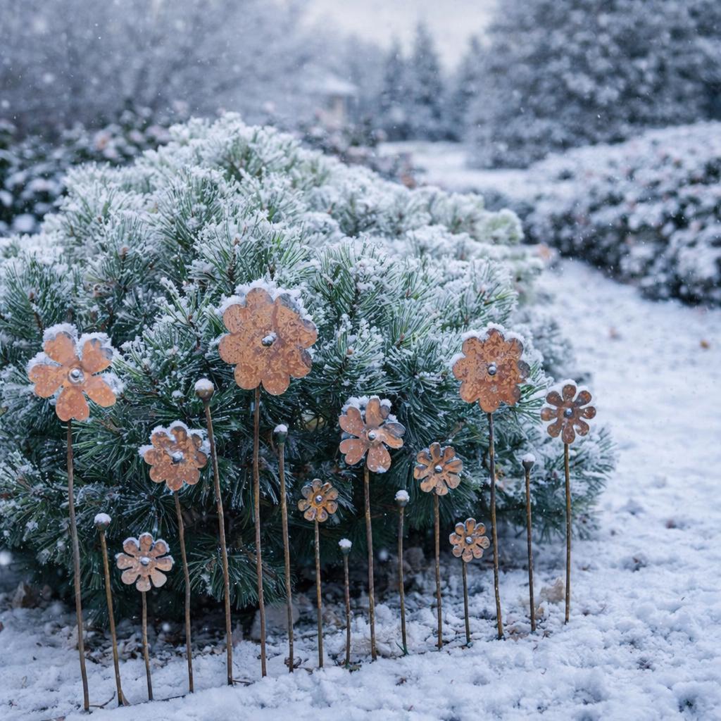 Rustic Metal Flower Garden Border, Cottage Garden Decor - Etsy