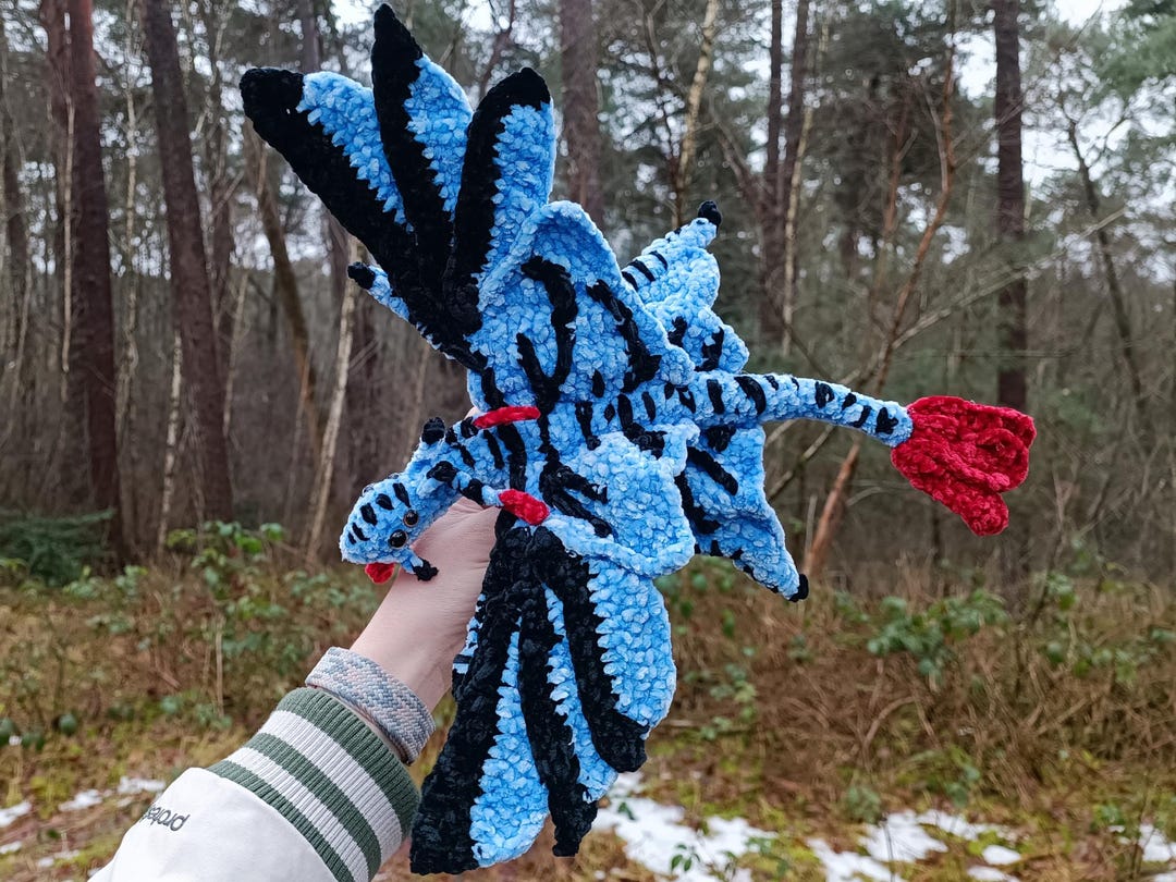 Ikran Dragon Crochet Pattern | Fantasy Flying Creature Amigurumi PDF ...