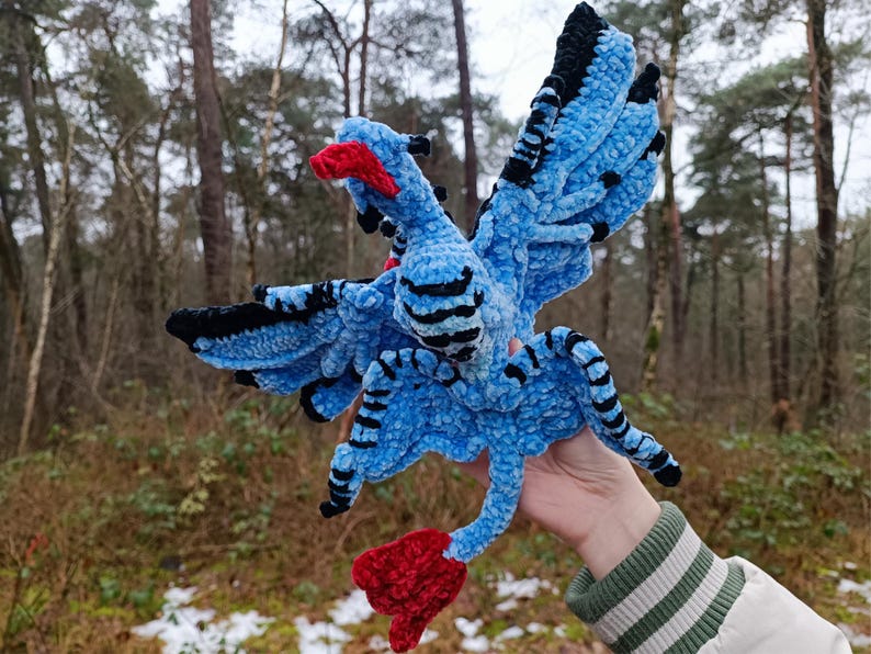 Ikran Dragon Crochet Pattern | Fantasy Flying Creature Amigurumi PDF ...