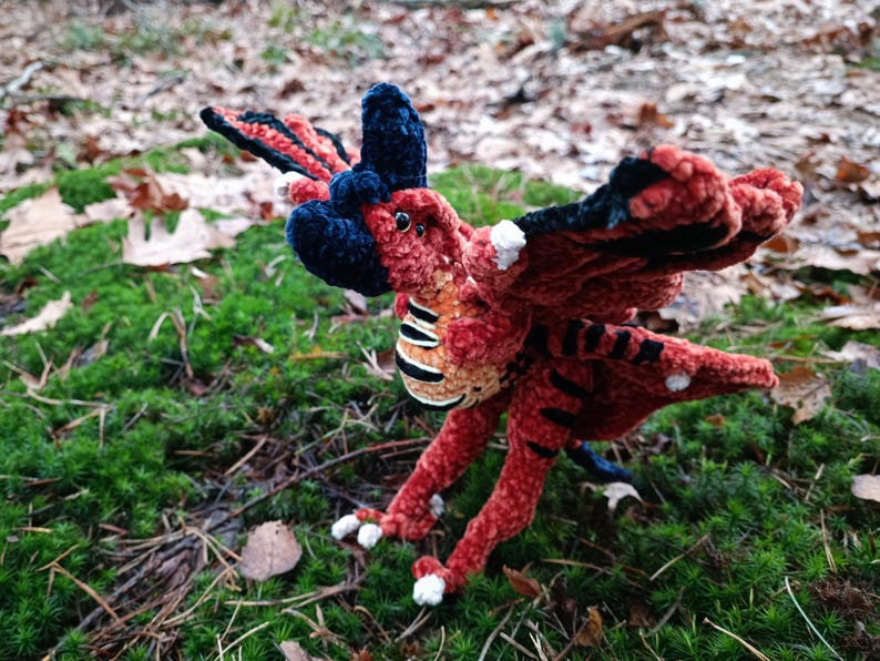 Toruk Ikran Dragon Crochet Pattern | Fantasy Banshee Amigurumi PDF - Etsy