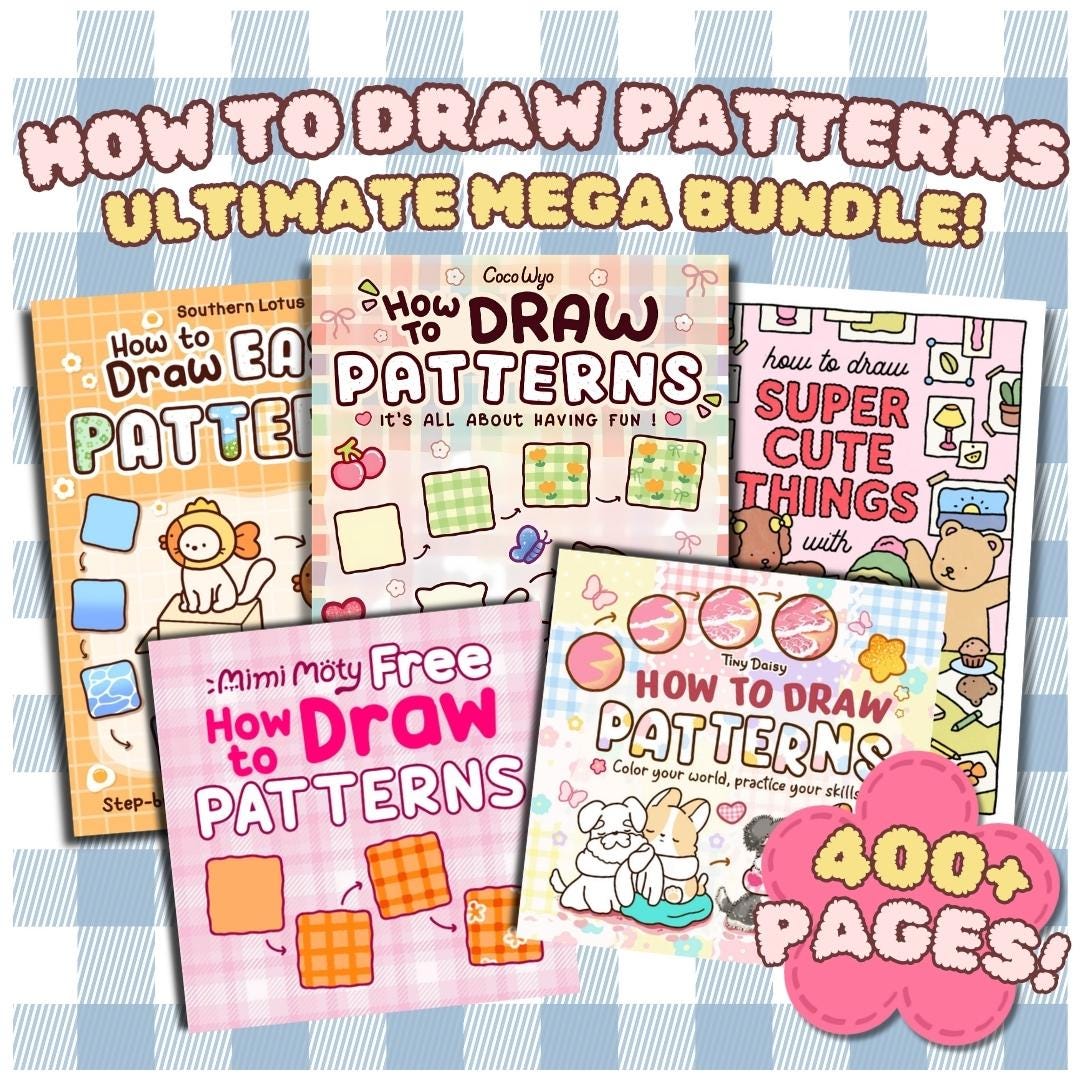 How to Draw Patterns Coloring Book Bundle, Bold and Easy Coco Wyo ...