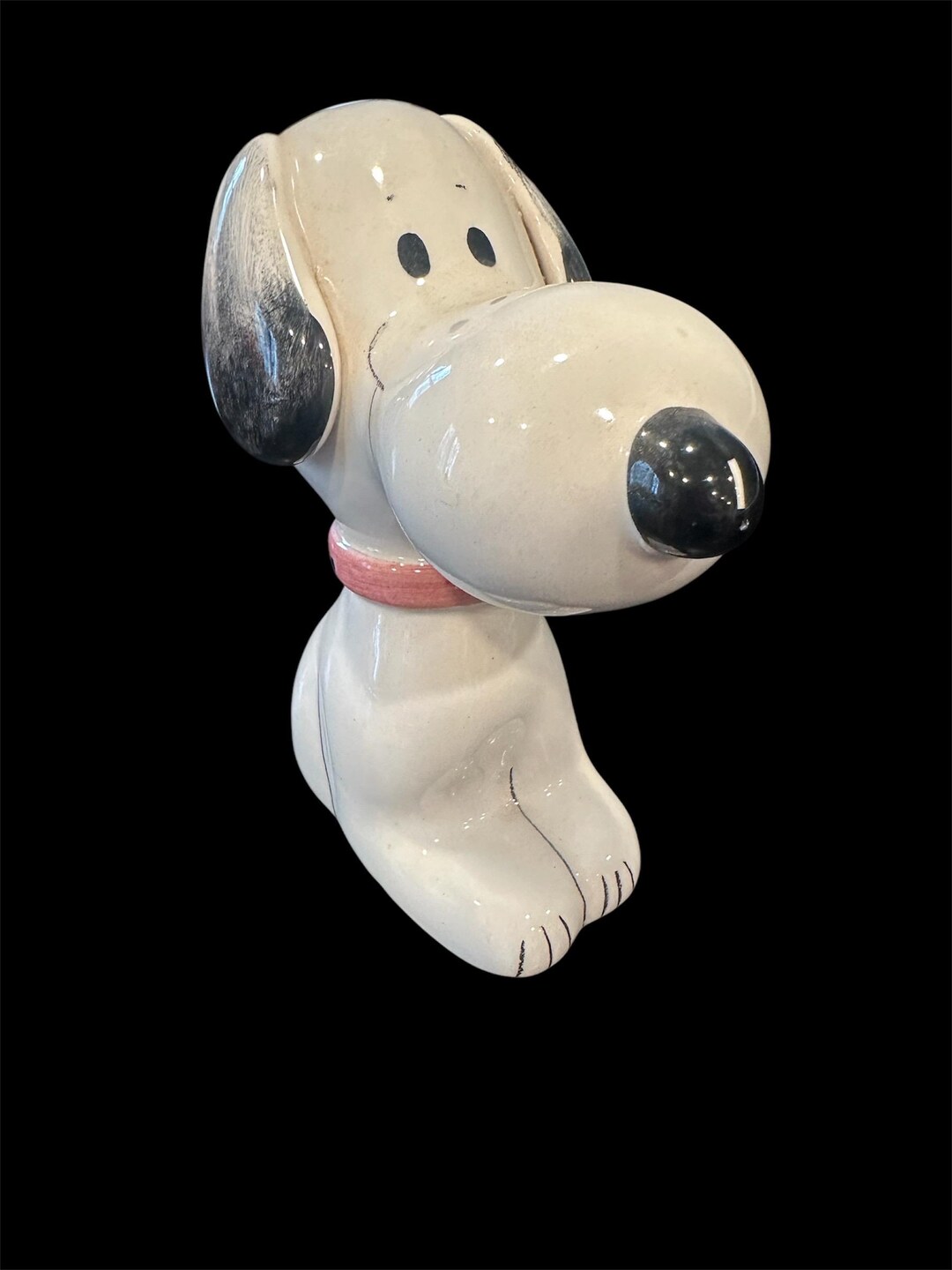 Vintage 1968 Peanuts Snoopy Cermic Piggy Bank Hand Painted in Italy - Etsy