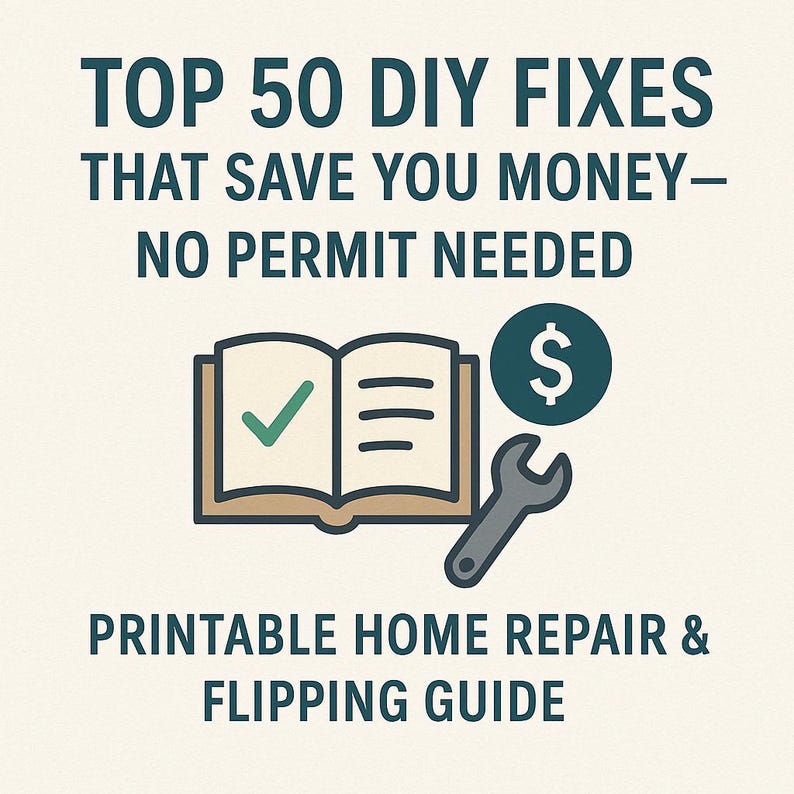 Top 50 DIY Fixes That Save You Money — No Permit Needed | Printable ...