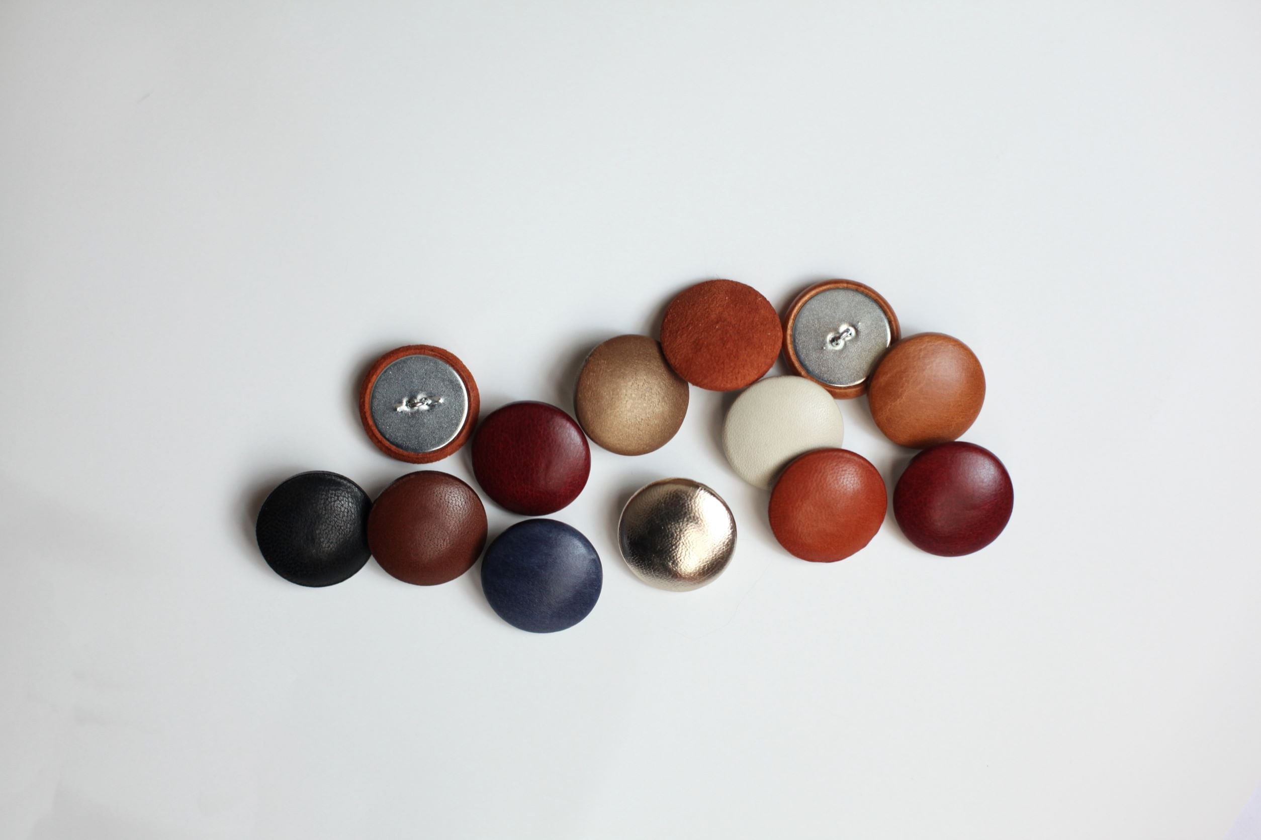 Mahogany Leather Button - Etsy