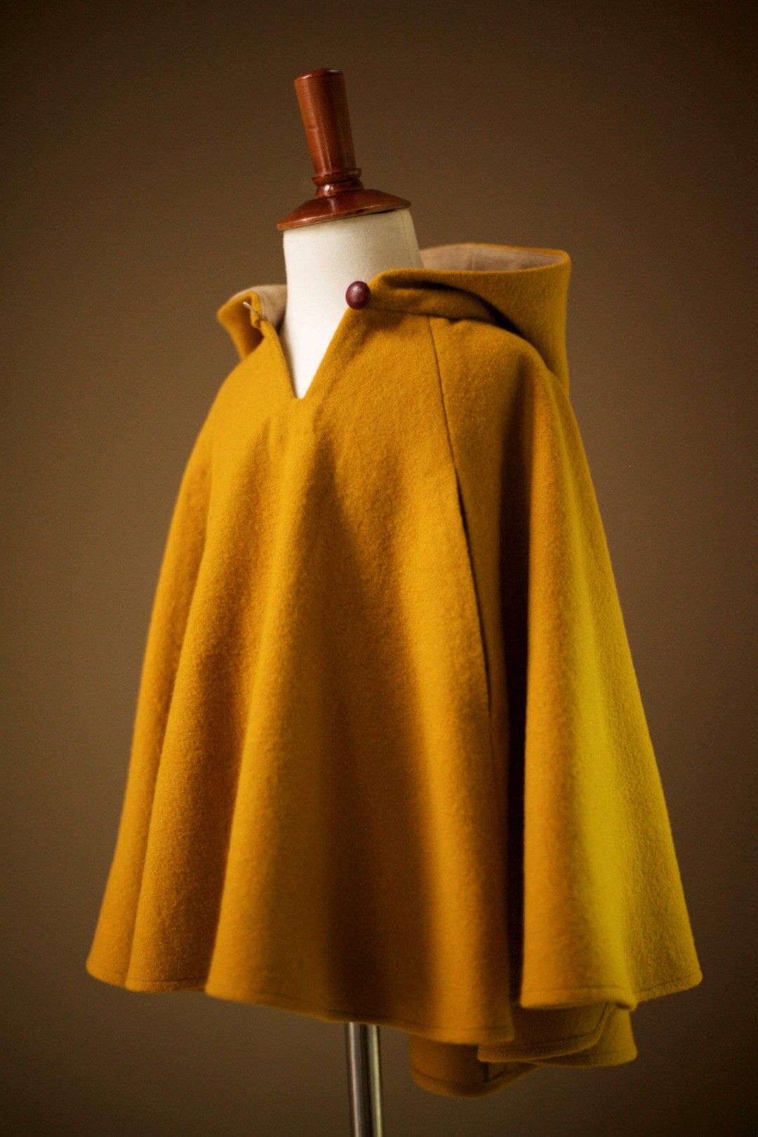 Gold Wool Cape - Etsy