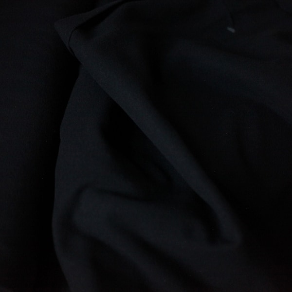 Black Wool Fabric - Etsy
