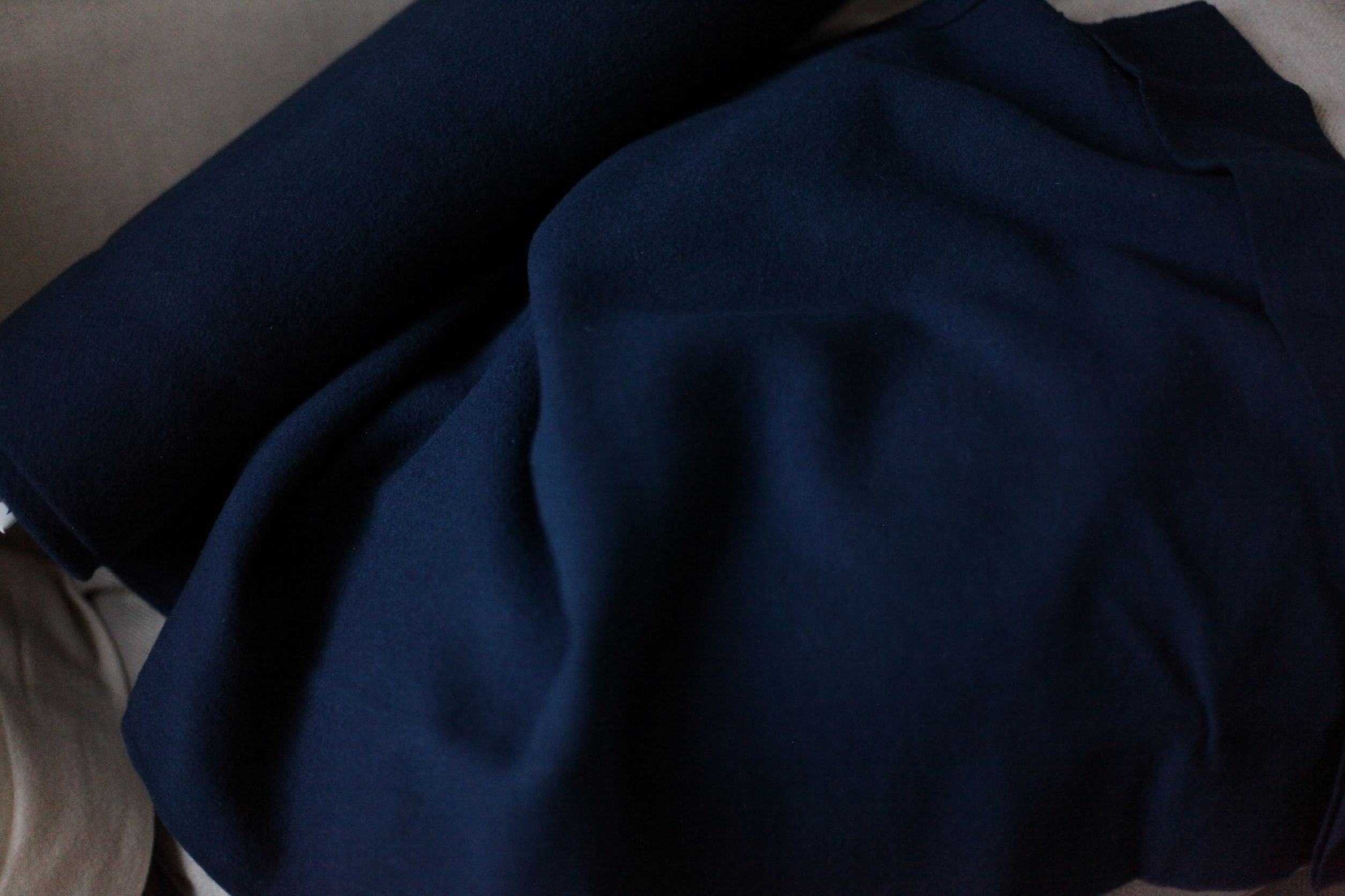 Navy Wool Fabric - Etsy