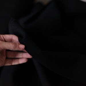 Black Wool Fabric - Etsy