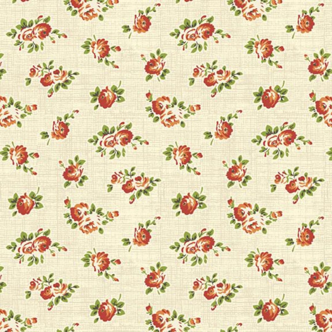 Red Roses Vintage Themed Fabric for Rag Bag Doll Collection - Etsy
