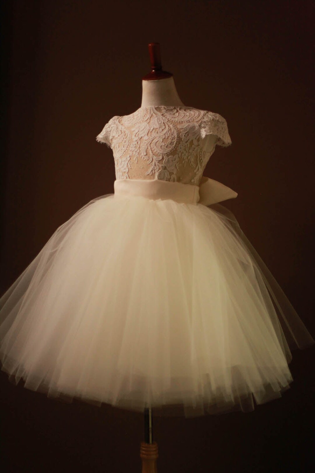 Lace and Silk Sash the Communion Dress Style - Etsy