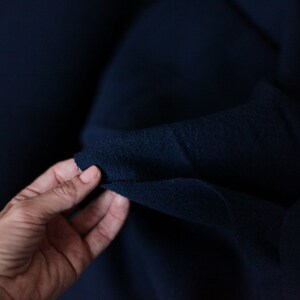 Navy Wool Fabric - Etsy