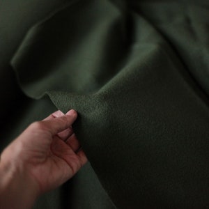 Forest Green Wool Fabric - Etsy