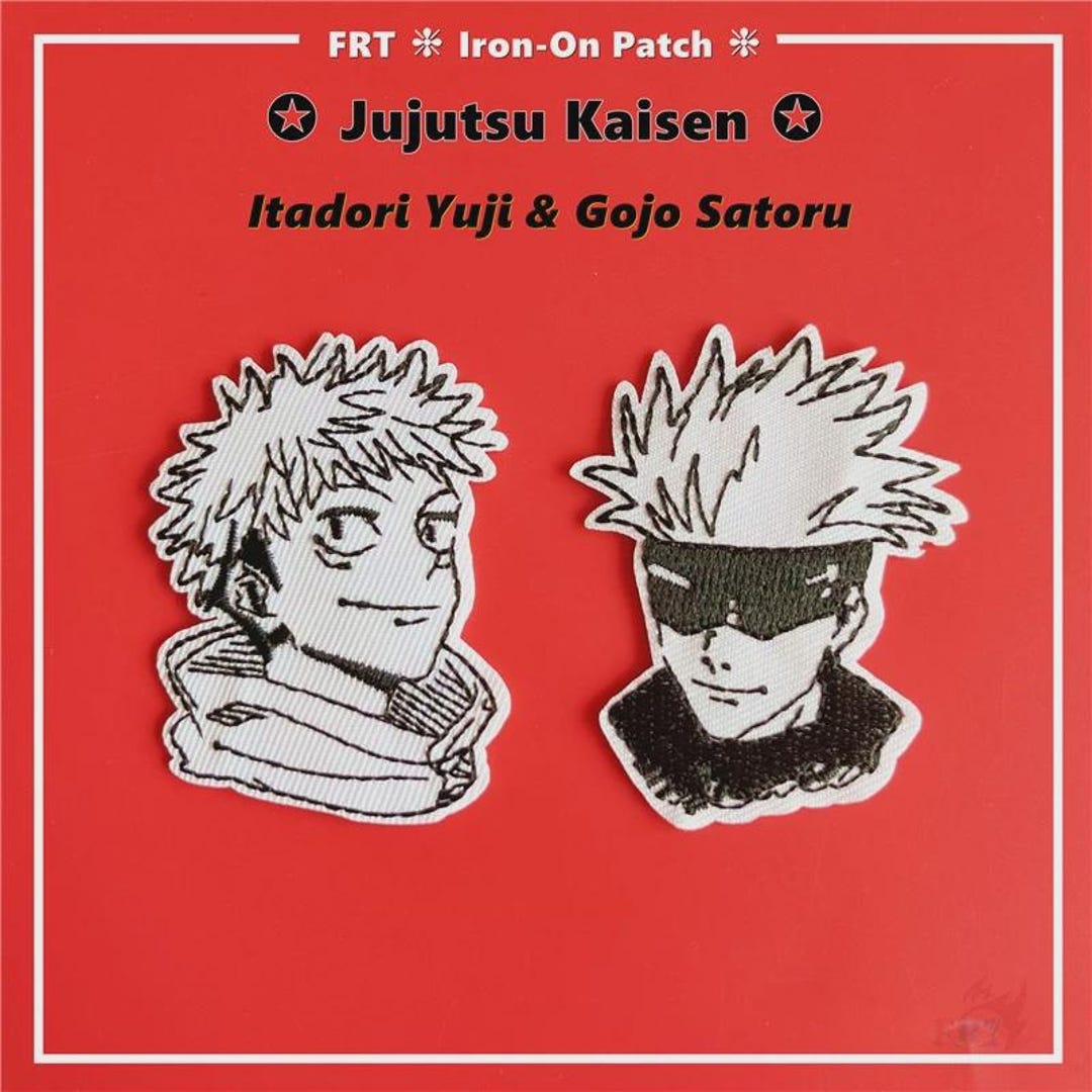 Anime Jujutsu Kaisen - Itadori Yuji & Gojo Satoru Iron-on Patch | Iron ...