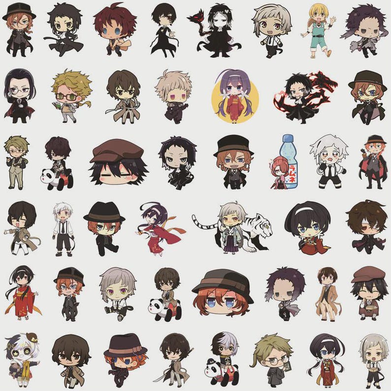 200 Anime Bungo Stray Dogs Sticker Pack | Anime Stickers | Popular ...