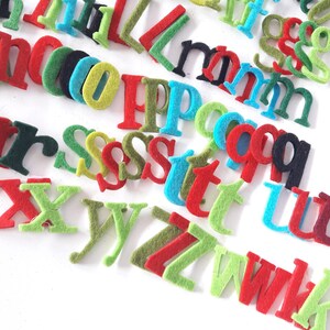 Felt Alphabet Letters 100 Pcs Mix. - Etsy