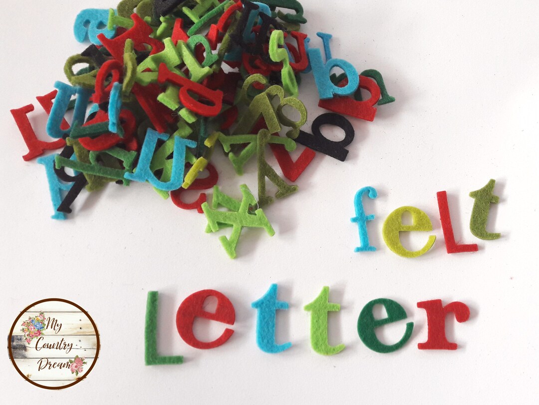 Felt Alphabet Letters 100 Pcs Mix. - Etsy