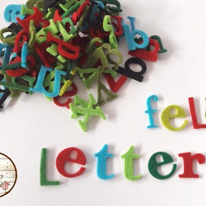 Felt Alphabet Letters 100 Pcs Mix. - Etsy