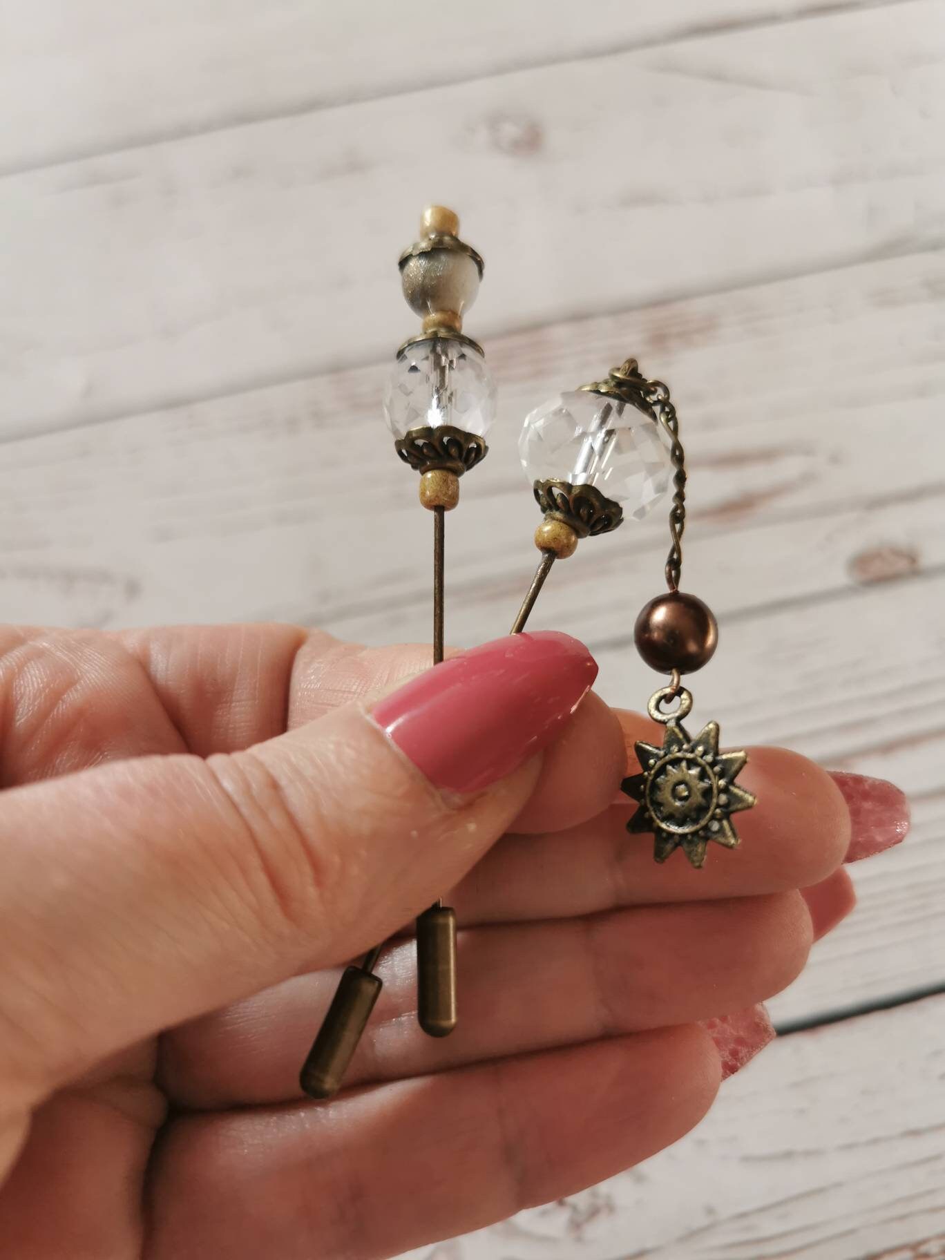 Counting pins with protector Romantic Vintage Floral Arranging Floral ...