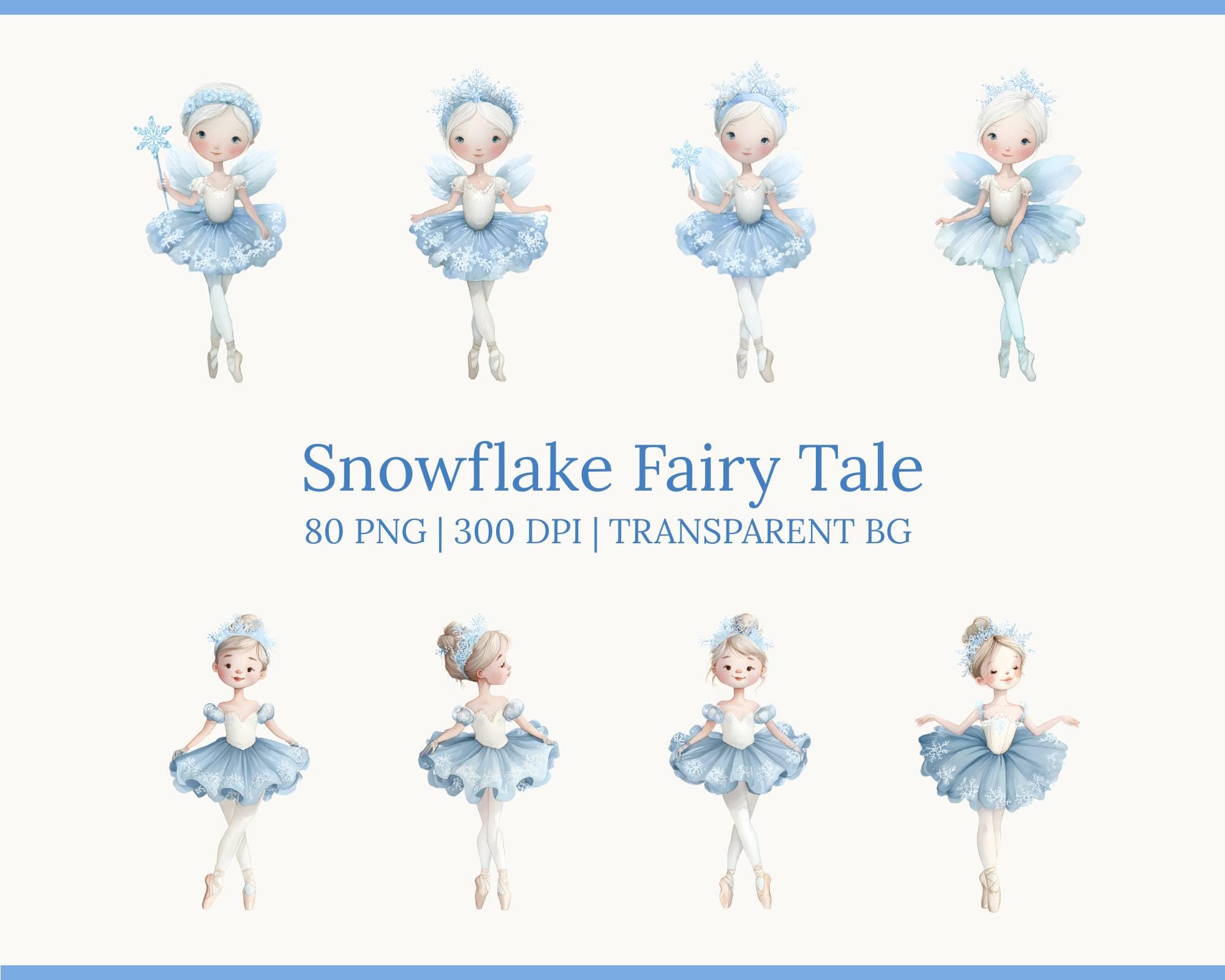 Winter Fairy Clipart, Snow Fairy Tale PNG, Winter Princess, Animals ...