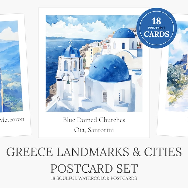 Greek Postcard - Etsy
