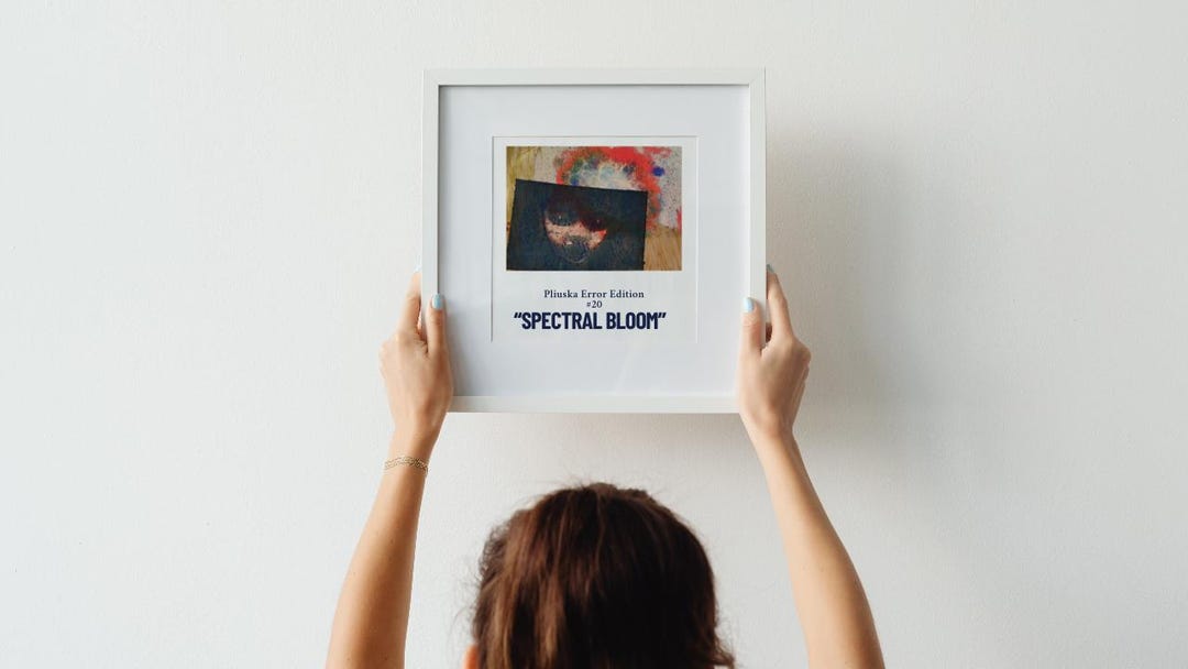 Spectral Bloom (1/1 Original) – Abstract Glitch Art – Pliuska Error Edition #20 – 7.1x5.1 in ...