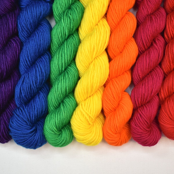 Rainbow Yarn - Etsy