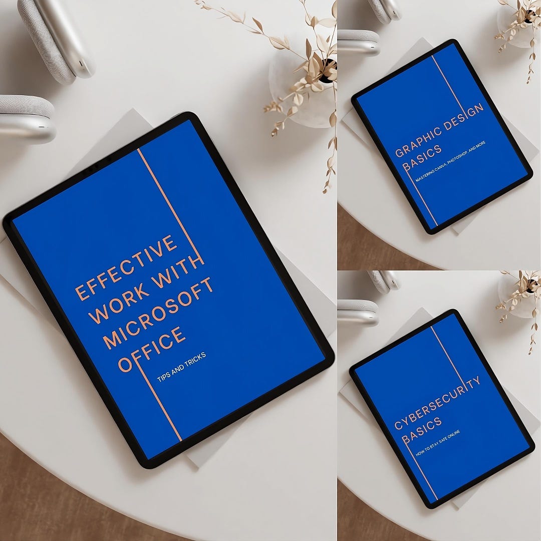 Digital Skills Mastery Bundle – 3-in-1 PDF Set: Graphic Design ...