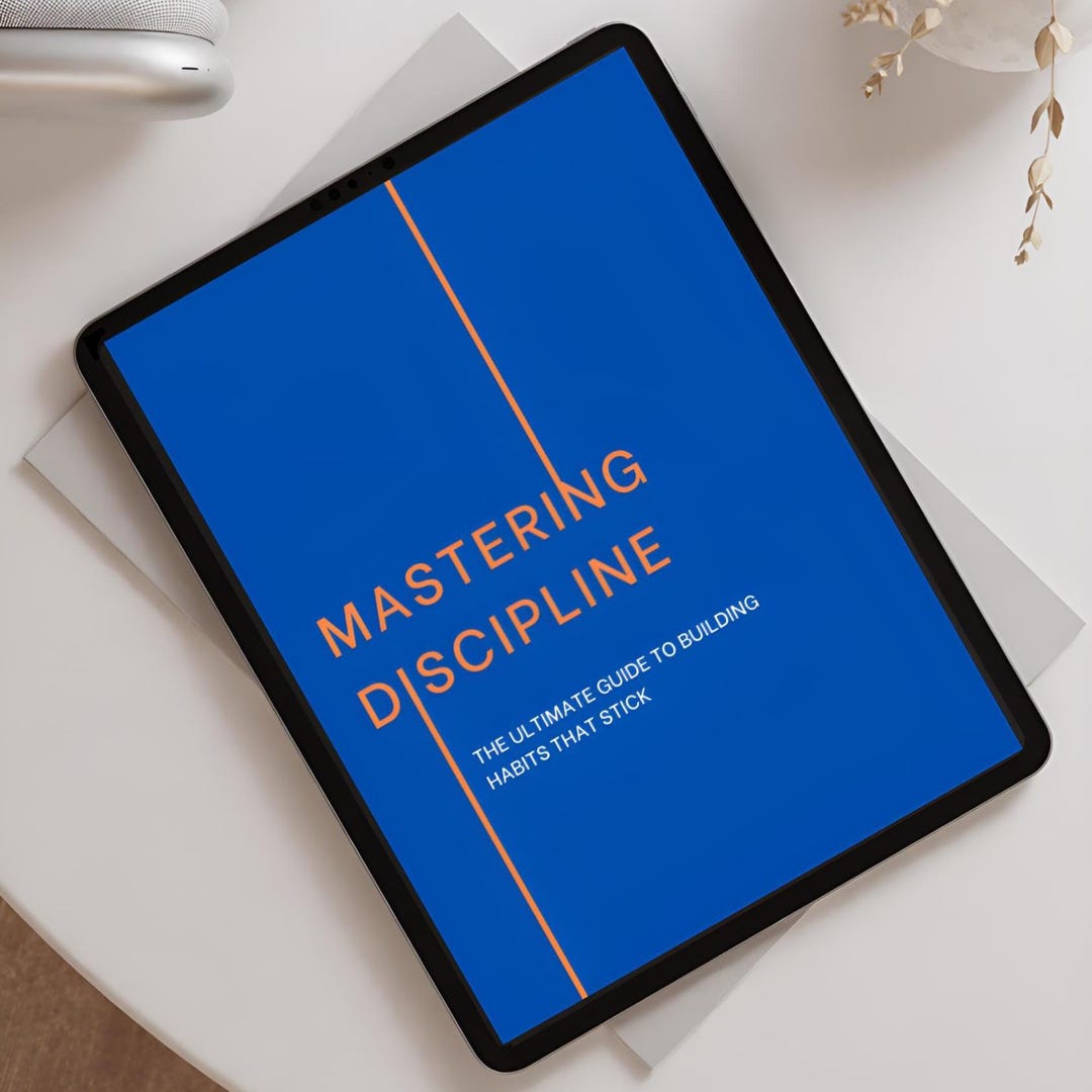 Mastering Discipline: Printable Habit Tracker & Self-discipline Guide ...
