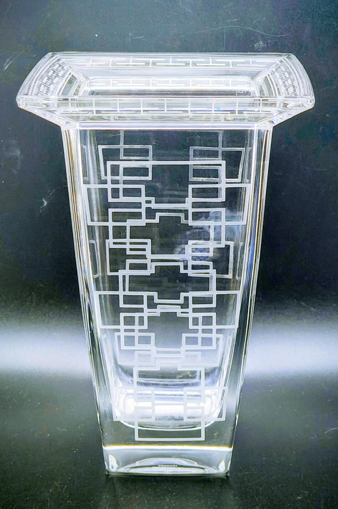 Rosenthal Studio-line Crystal Glass Cubist Vase Attributed to Bjørn ...